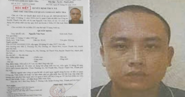 Công an truy nã Nguyễn Văn Nam
