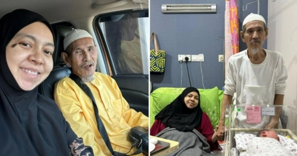 Cụ ông 80 tuổi đón con đầu lòng với vợ kém 38 tuổi, dân mạng "rần rần" xin vía