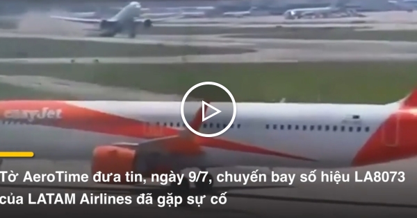 Khoảnh khắc máy bay Boeing 777 "dập đuôi" trong lúc đang cất cánh