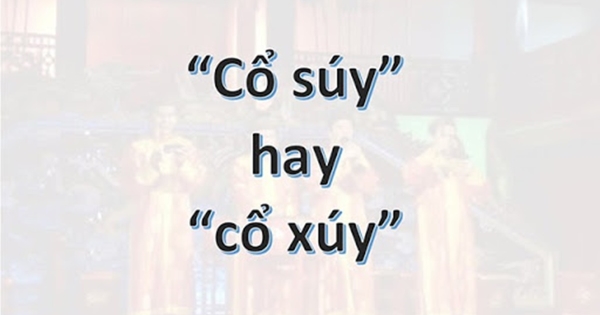 Cổ xúy hay Cổ súy: Đâu mới là cách viết chính xác?