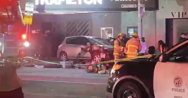 Hiện trường vụ ô tô lao vào đám đông ở Los Angeles, hàng chục người bị ...