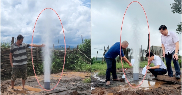 Sau động đất, giếng khoan phun cột nước cao hơn 10m: Bộ TN&MT kiểm tra