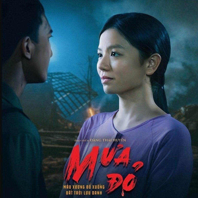 Nữ diễn viên là bóng hồng duy nhất trong phim "Mưa đỏ"